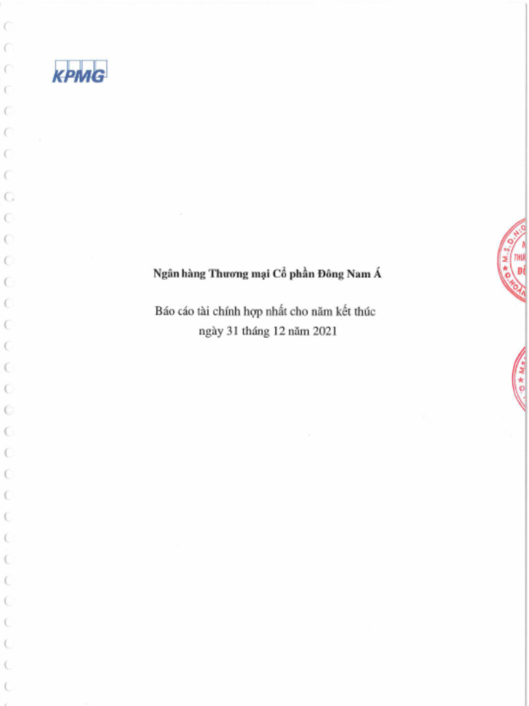 BCTC Kiem Toan Hop Nhat Nam 2021 SSB | PDF