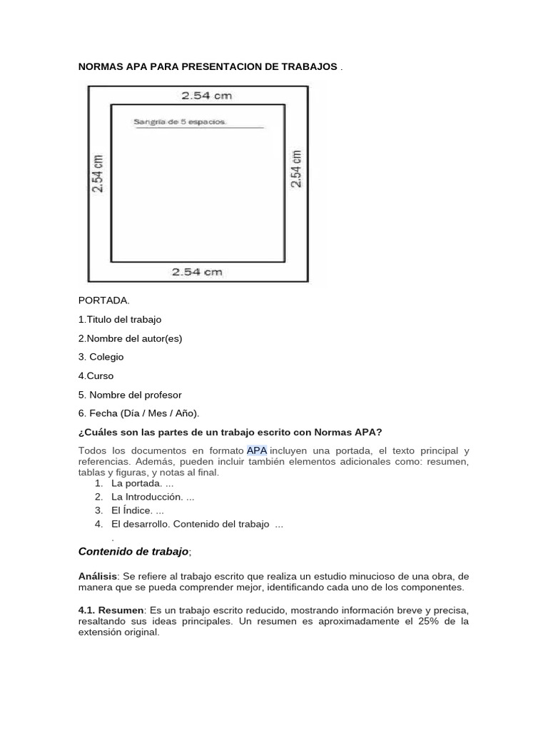 Anexo, Normas Apa Presentacion de Trabajos | PDF | Léxico
