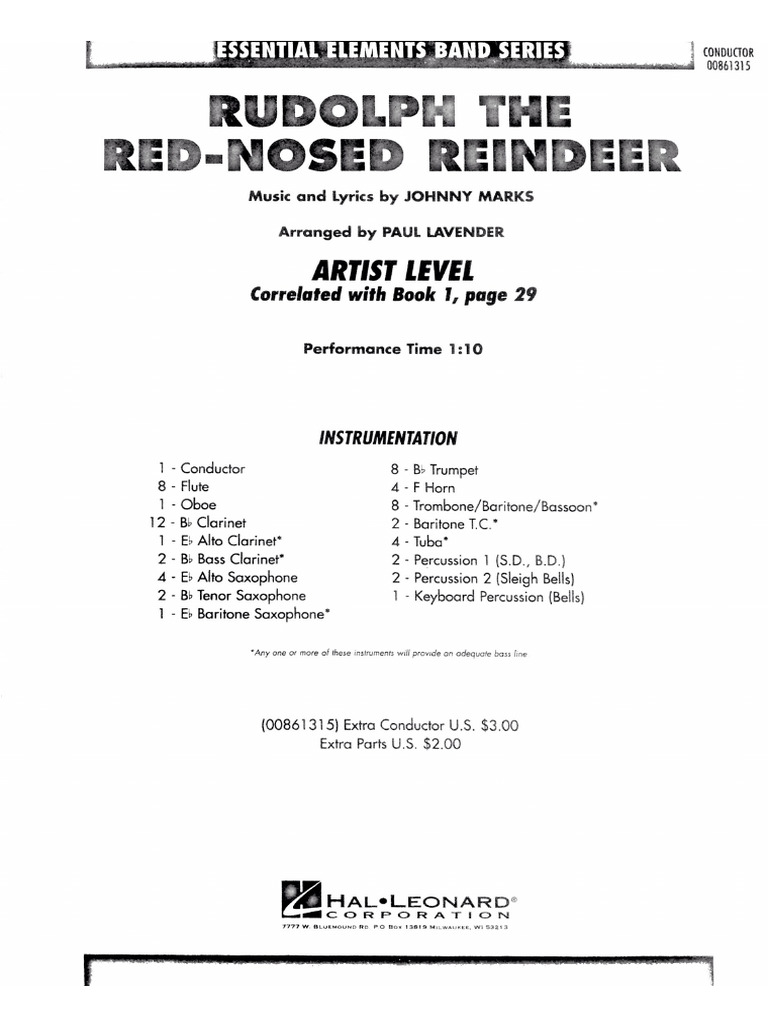 Rudolph The Red-Nosed Reindeer | PDF