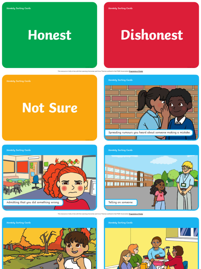 honesty-sorting-cards-activity_ver_1 | PDF