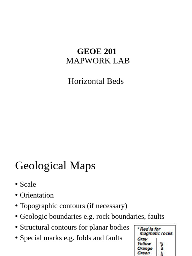 GEOE201 Horizontal Beds | PDF