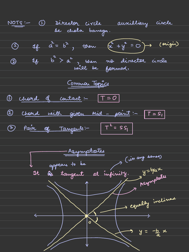 Rectangular Hyperbola Properties | PDF | Euclidean Geometry ...