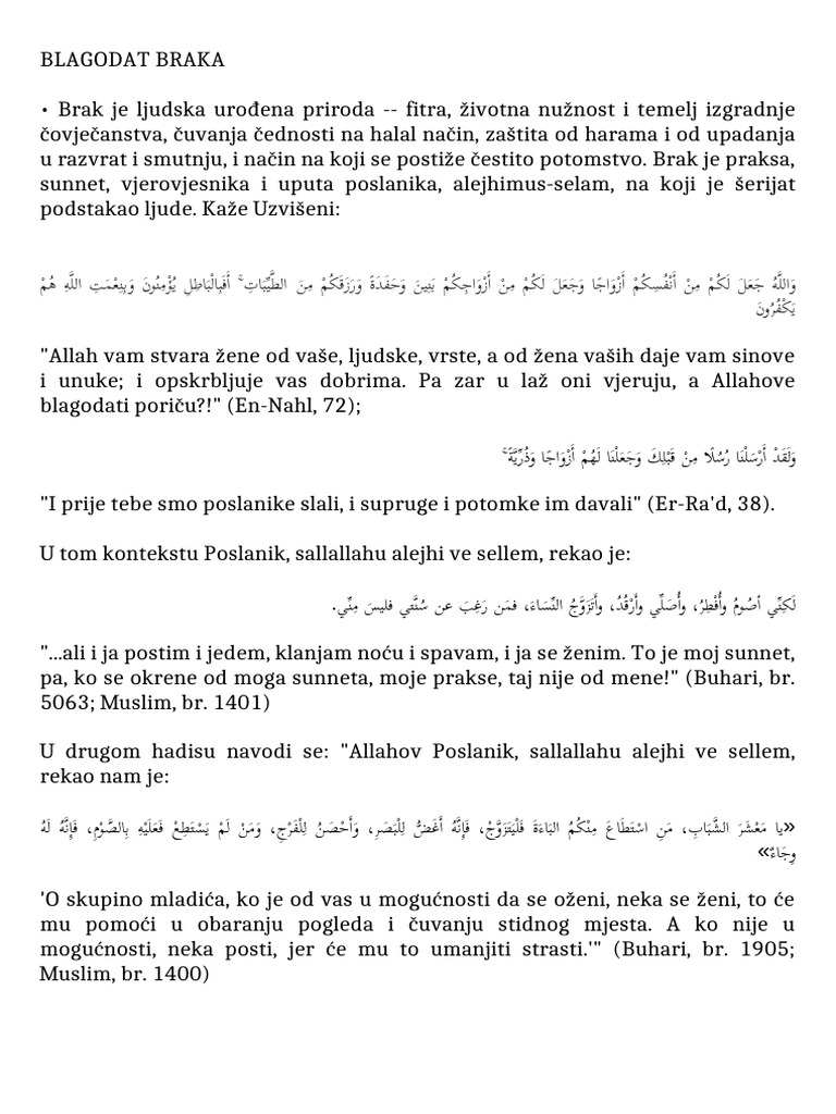 Blagodat Braka | PDF