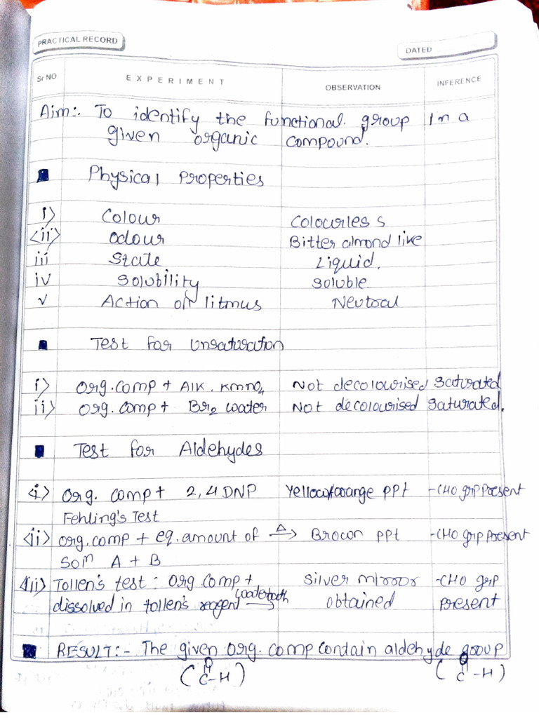Functional Group - Aldehyde | PDF