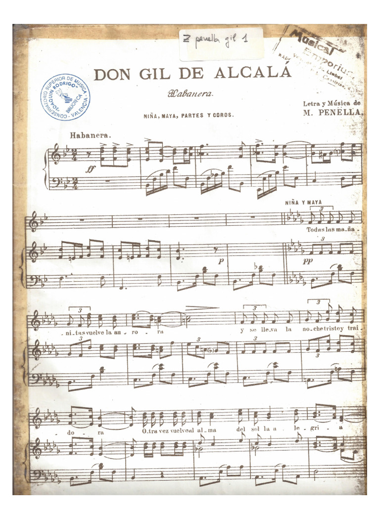 Don Gil de Alcalá Habanera | PDF