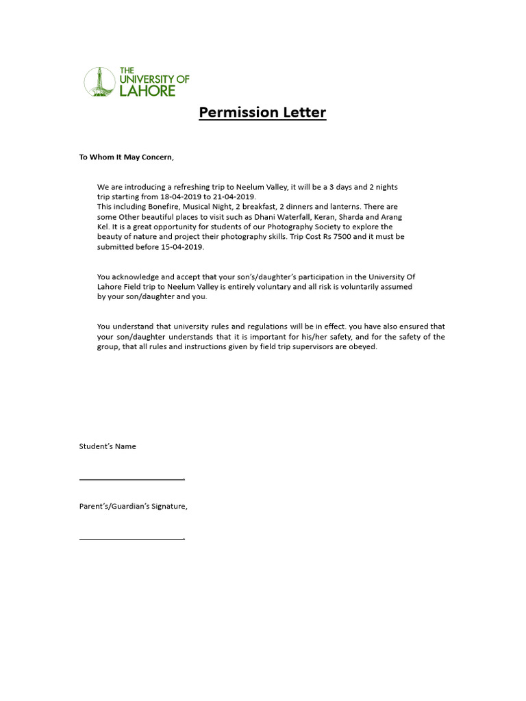 Permission Letter Final | PDF