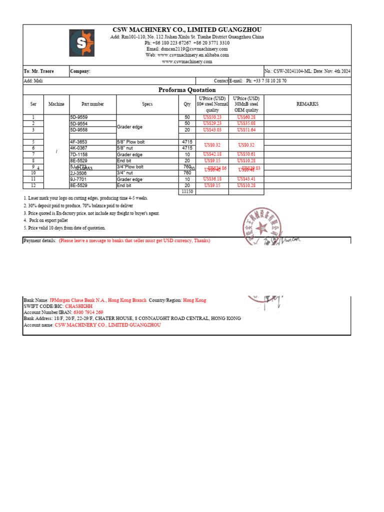 CSW-20241104-ML | PDF | Banking Technology | Banking