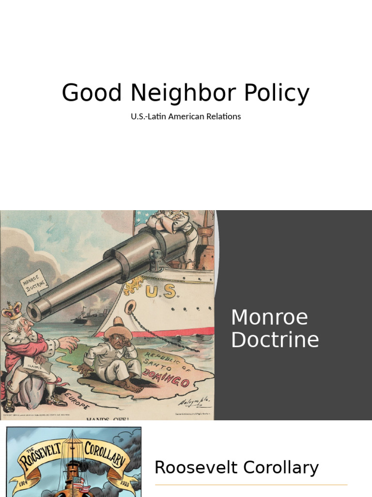 Good Neighbor Policy | PDF