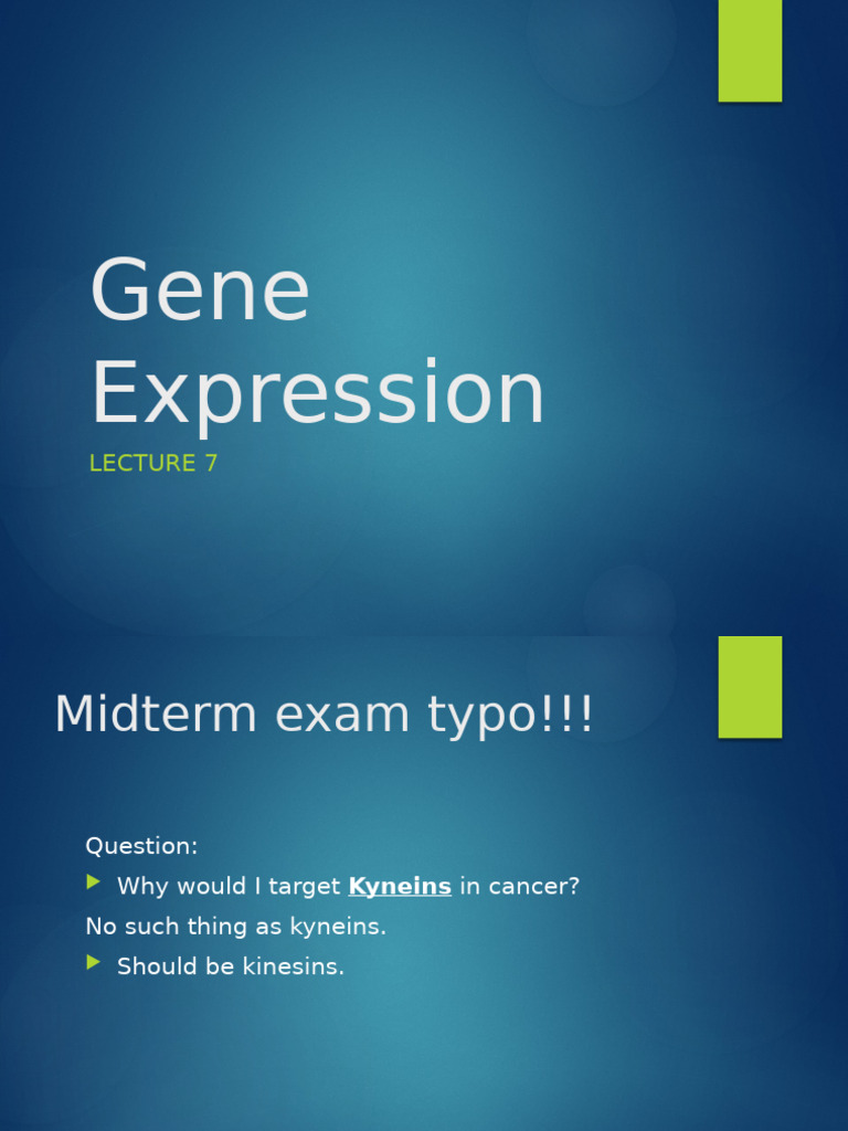 L7-2 Gene Expression | PDF | Operon | Regulation Of Gene Expression