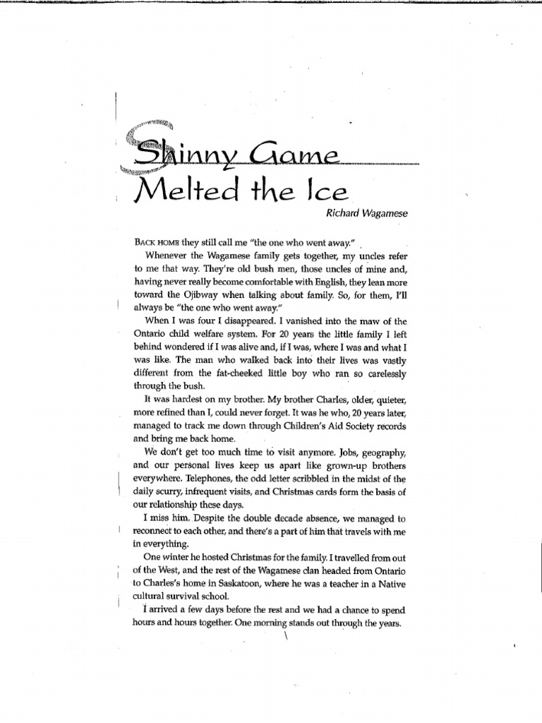 Shinny Game Melted The Ice | PDF