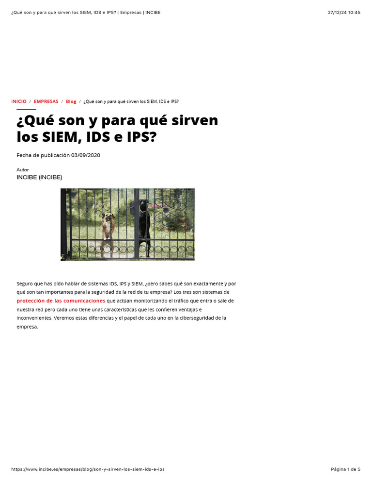 SIEM IDS IPS | PDF | La seguridad informática | Seguridad