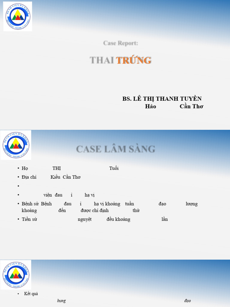 BAI 2 - THAI TRỨNG - Bs Le Thi Thanh Tuyen | PDF