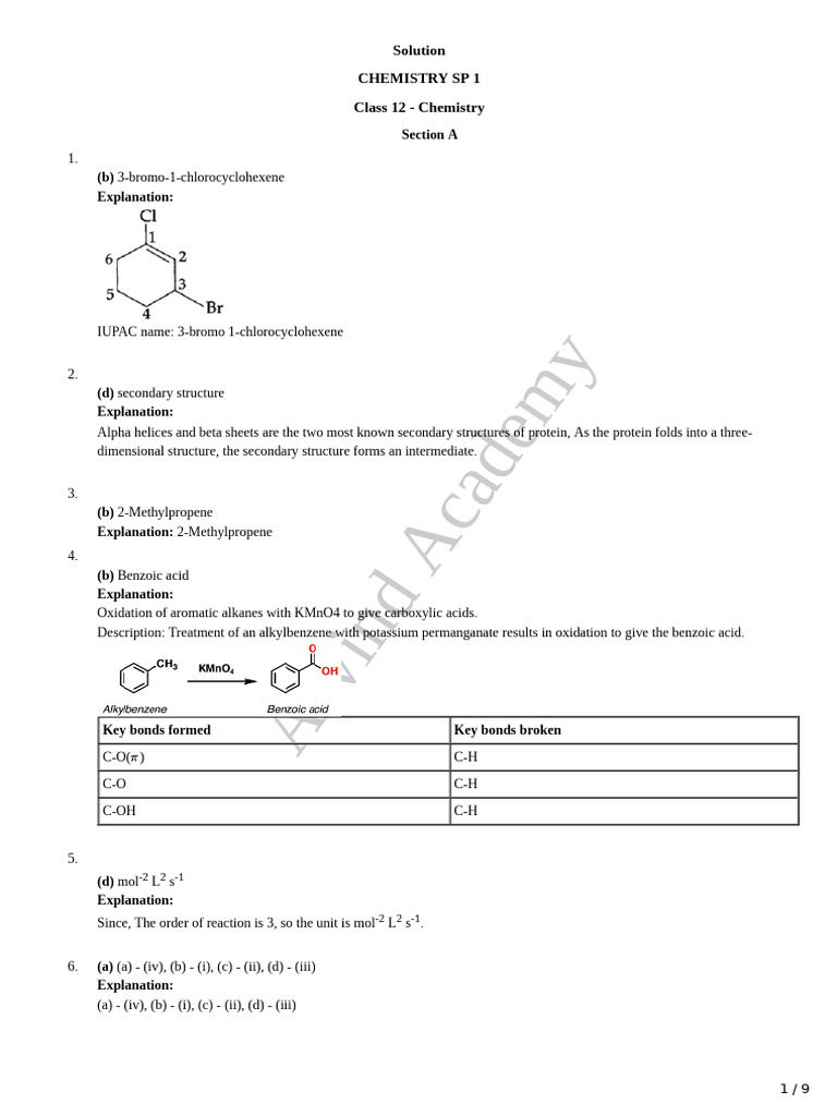 Solution Chemistry SP 1 - 49117236 - 2024 - 12 - 27 - 22 - 10 | PDF ...