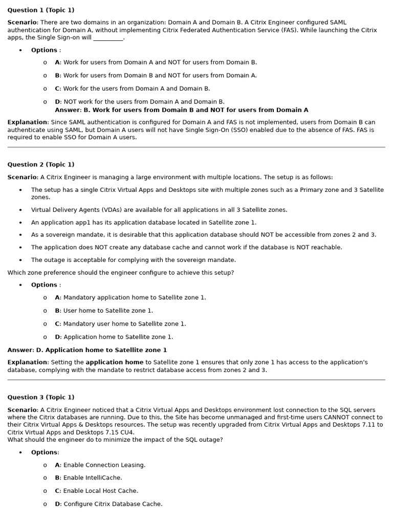 Citrix Engineer Troubleshooting Guide | PDF | Citrix Systems ...