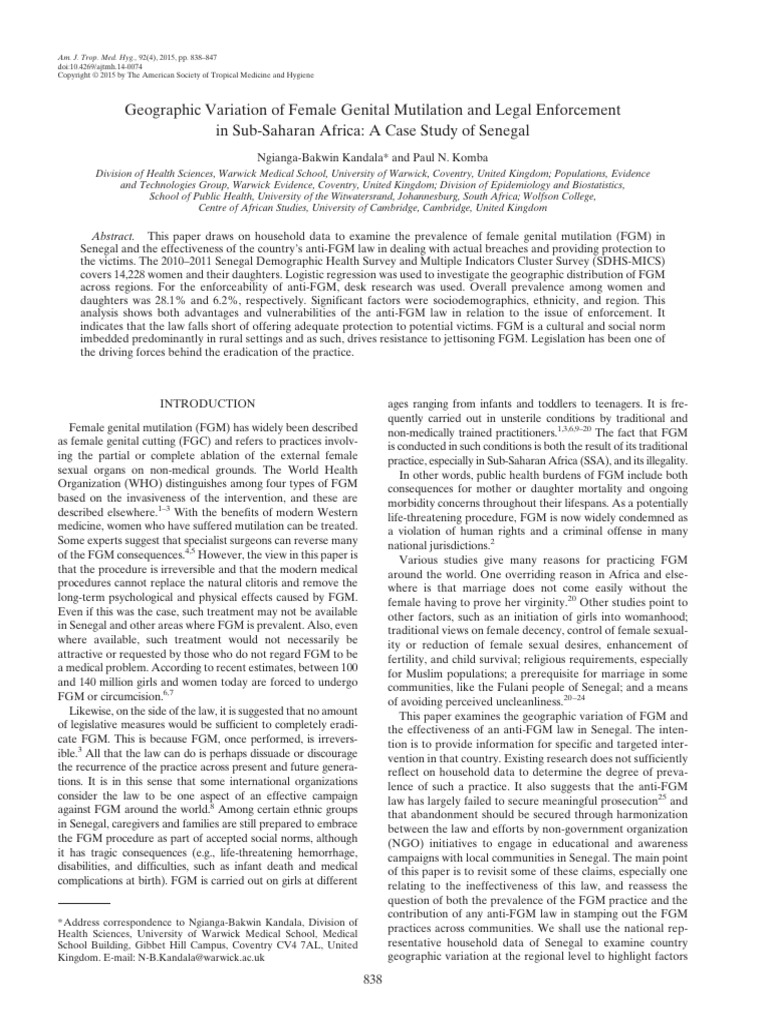 Footnote 1-Article | PDF | Female Genital Mutilation