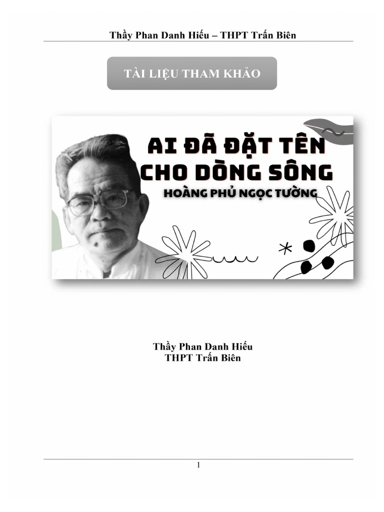 Ai Đã Đặt Tên Cho Dòng Sông | PDF