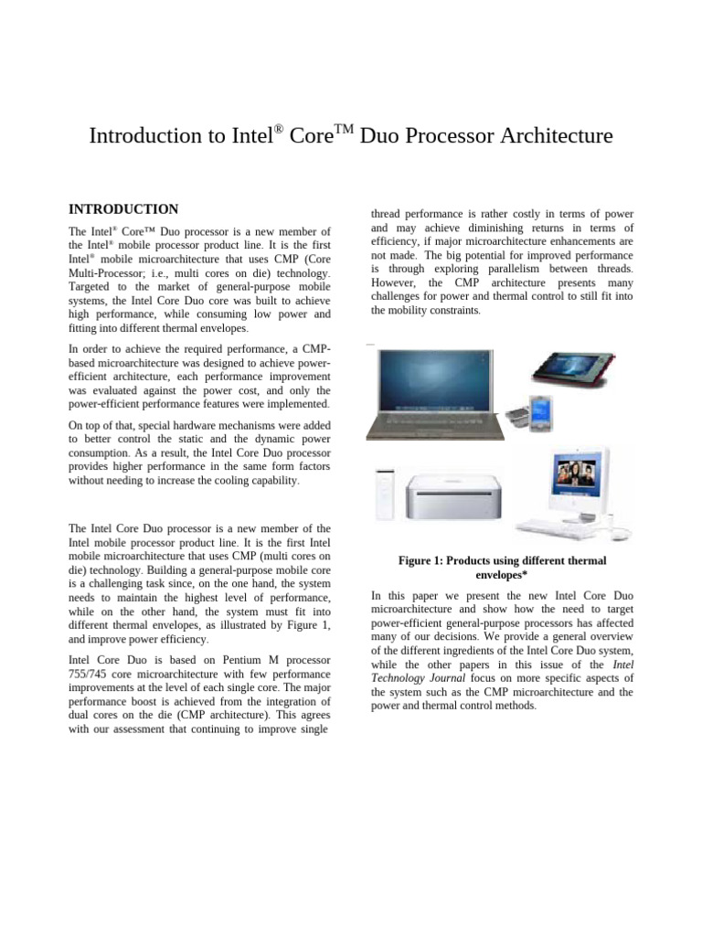 core2duo | PDF | Central Processing Unit | Multi Core Processor