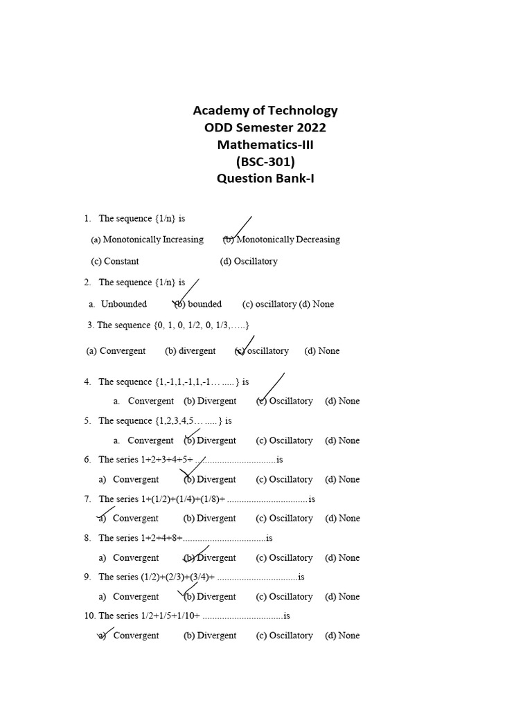 MATH-CA-QUIZ | PDF | Sequence | Calculus