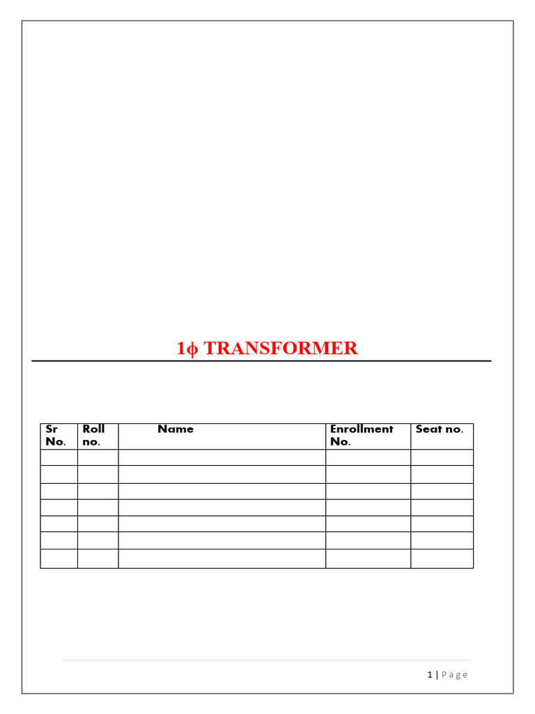 CNE_TRANSFORMER_GRP_8[1] | PDF | Transformer | Alternating Current