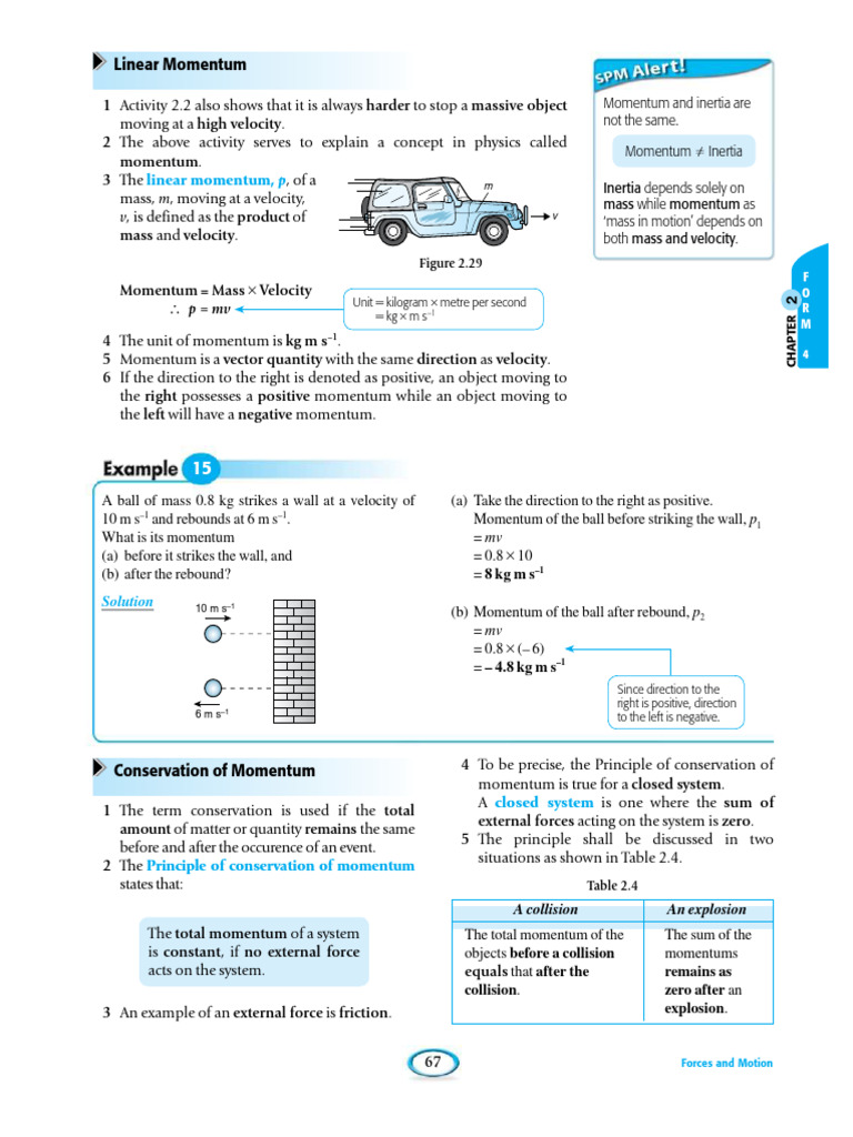 Conservation of Momentum-Notes Book | PDF | Collision | Momentum