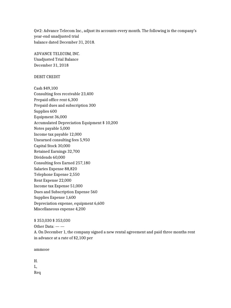 Financial Adjustments for Accountants | PDF