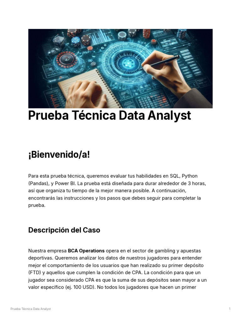 Prueba Tecnica | PDF | SQL | Bases de datos