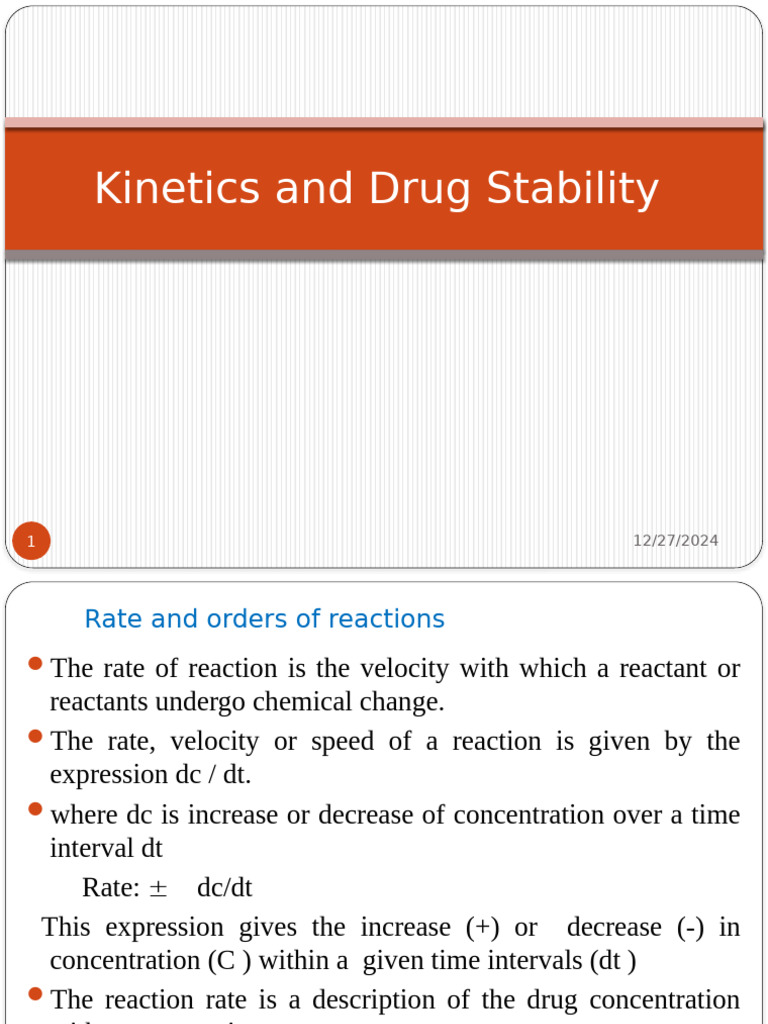 Unit 4b Rate and Orders of Reactions | PDF | Reaction Rate | Reaction ...