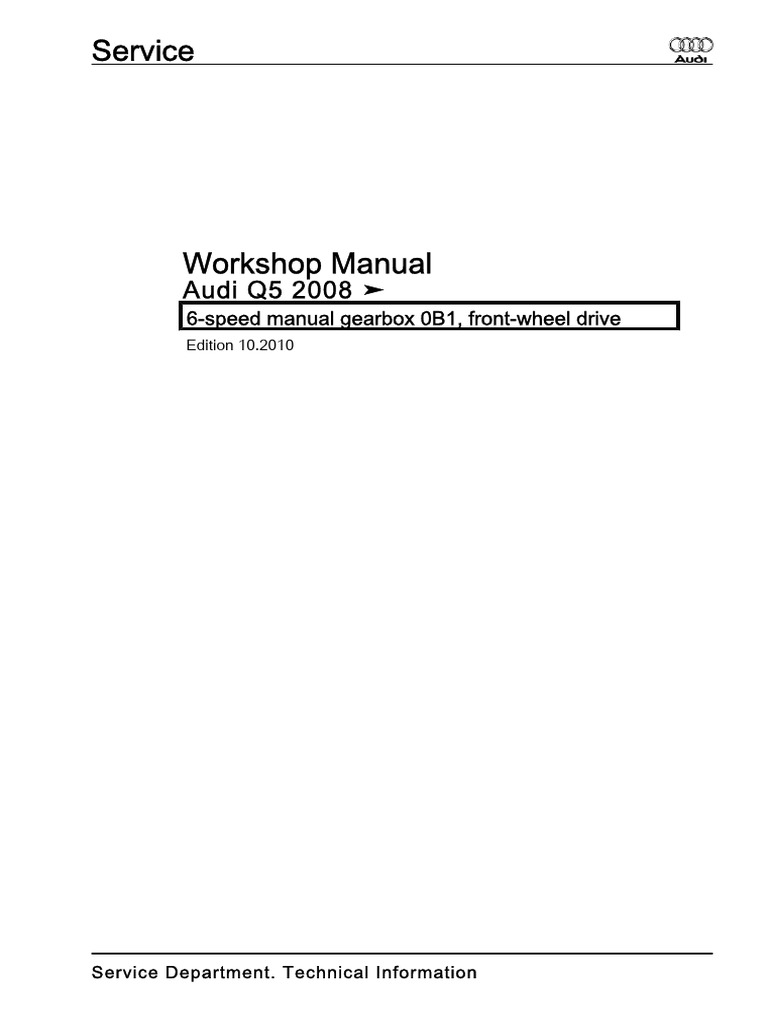 q5 6 Speed Manual Gearbox 0b1 Eng | PDF | Manual Transmission | Clutch