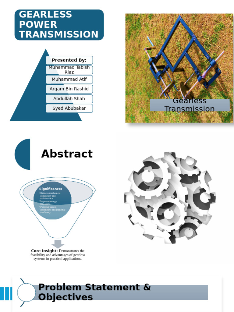 Gearless Transmission | PDF | Machines | Gear