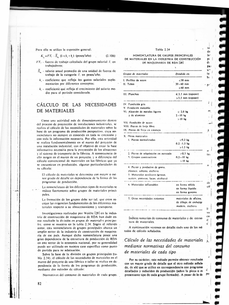 Calculo Materiales | PDF | Materiales | Rieles