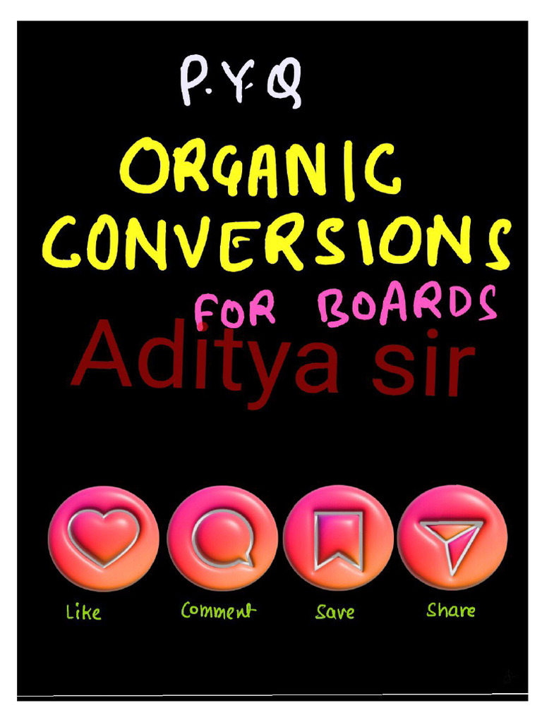 Aditya Sir Conversion Organic Chemistry | PDF