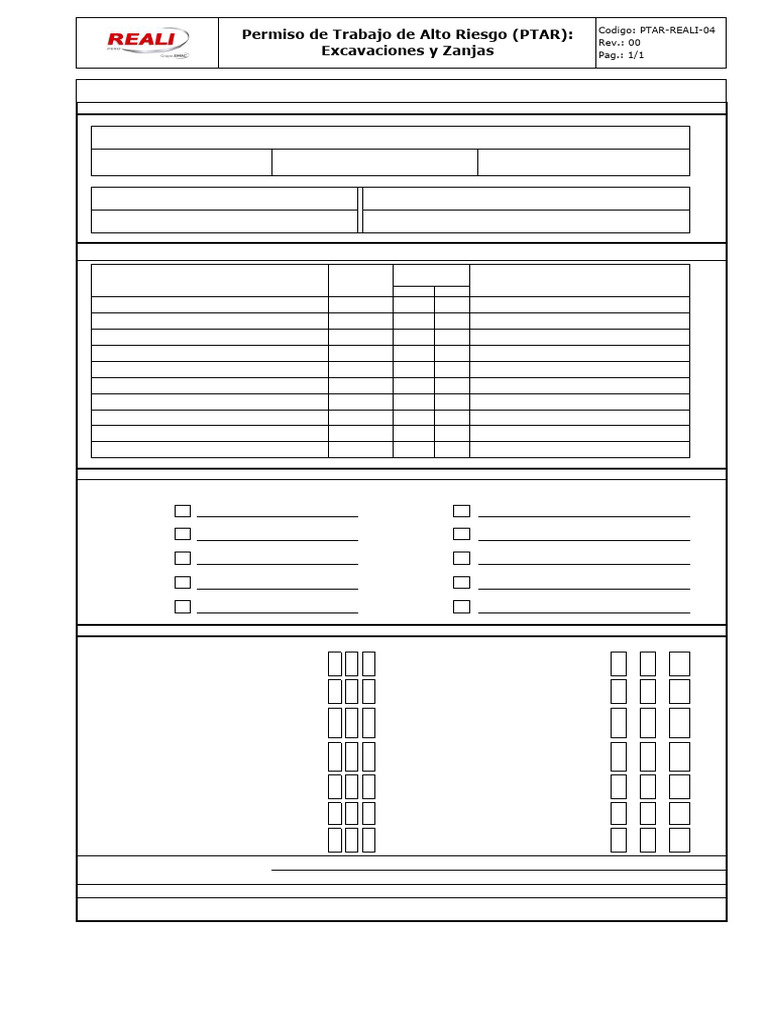 PTAR-REALI-04 Excavacion y Zanjas (Rev 00) | PDF