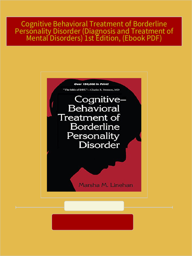 Cognitive Behavioral Treatment of Borderline Personality Disorder ...