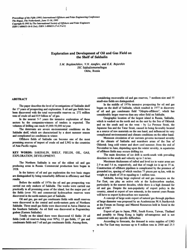 ISOPE-I-95-002 | PDF | Natural Gas | Petroleum