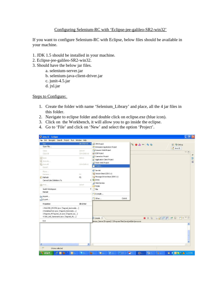 Configuring Selenium To Eclipse Pdf