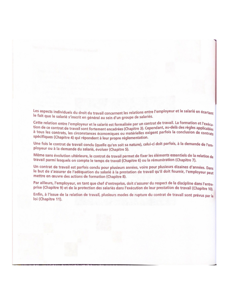 CHAPITRE 3 La Formation Et L'exécution Du Contrat De Travail | PDF