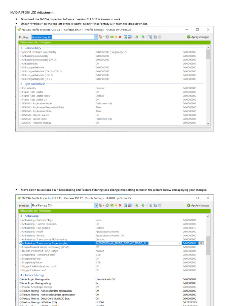Nvidia FF Xiii Lod | PDF