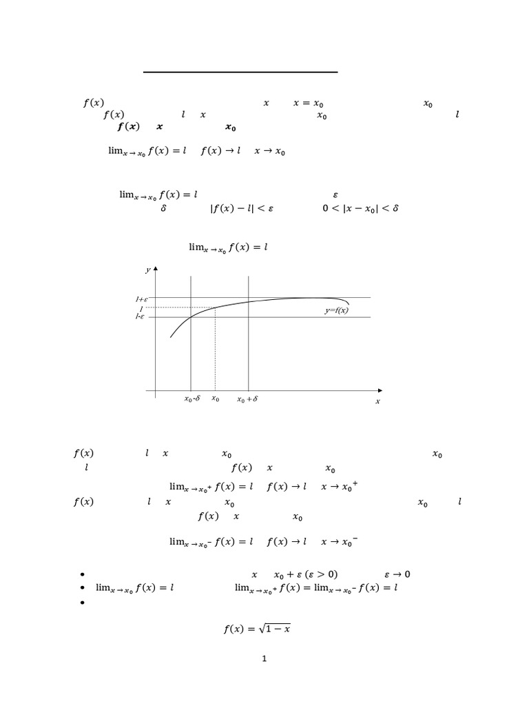 Limits of Functions | PDF | Limit (Mathematics) | Function (Mathematics)