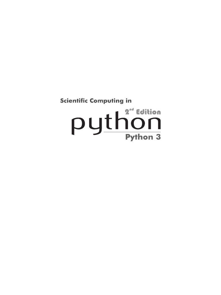 Scientific Computing in Python by Abhijit Kar Gupta | PDF