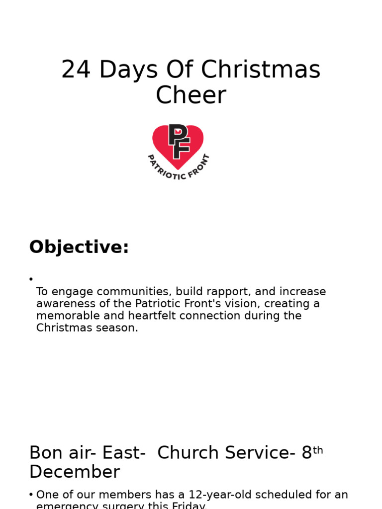 24 Days of Christmas Community Events | PDF | Christmas | Christmas And ...