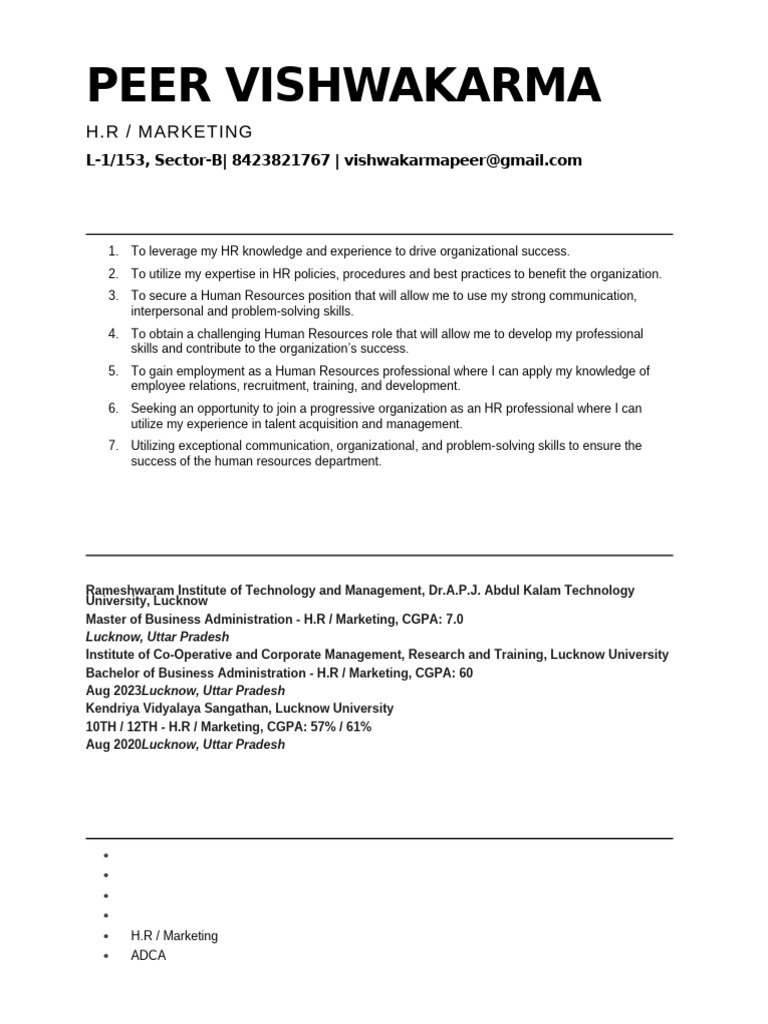 PEER VISHWAKARMA Res | PDF