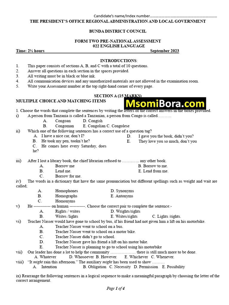 English - Questions N Answers-2 | PDF | Languages | Foreign Language ...