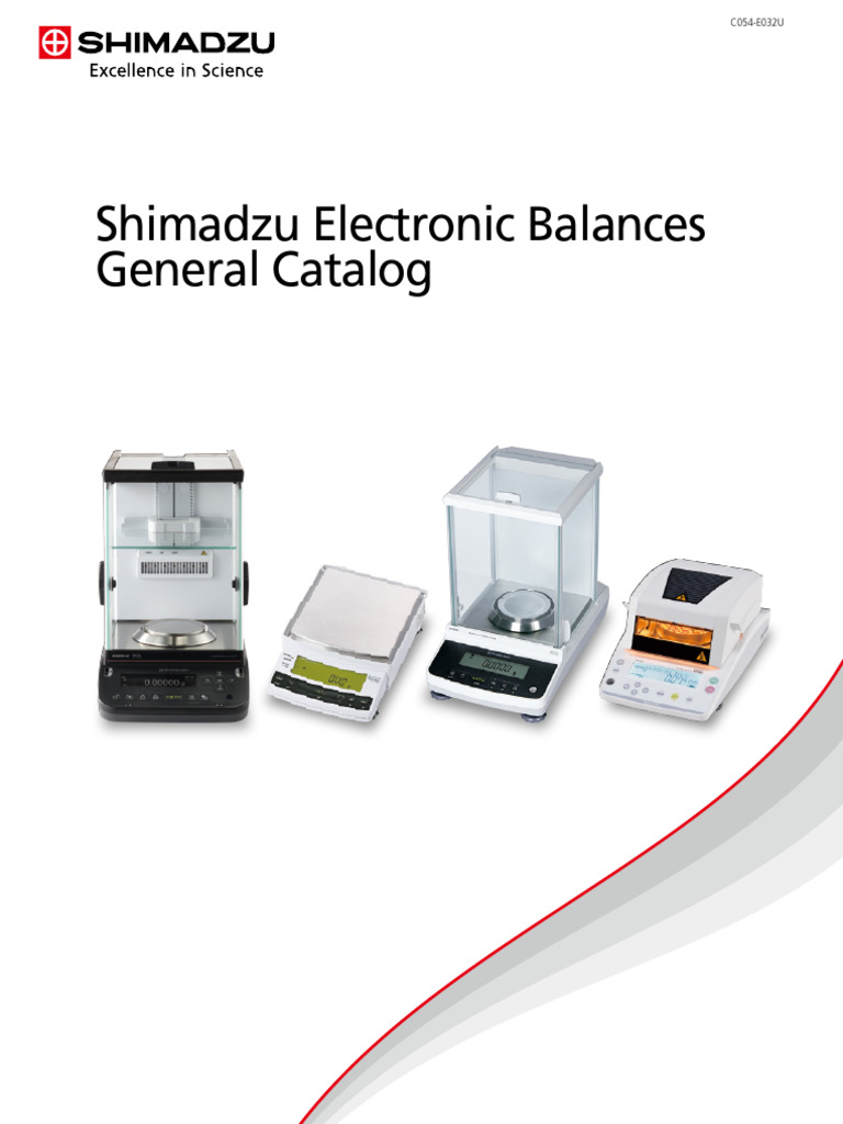 Shimadzu Catalogo | PDF | Weighing Scale | Calibration