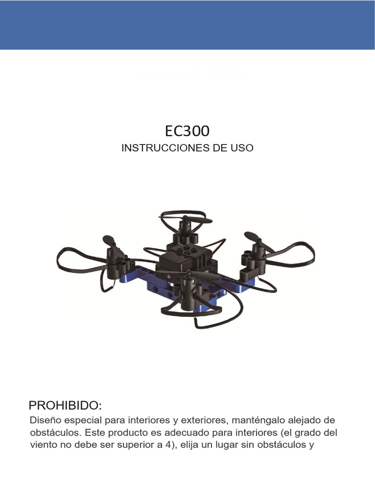EC300 Manual - Español | PDF | Vehículo aéreo no tripulado | USB