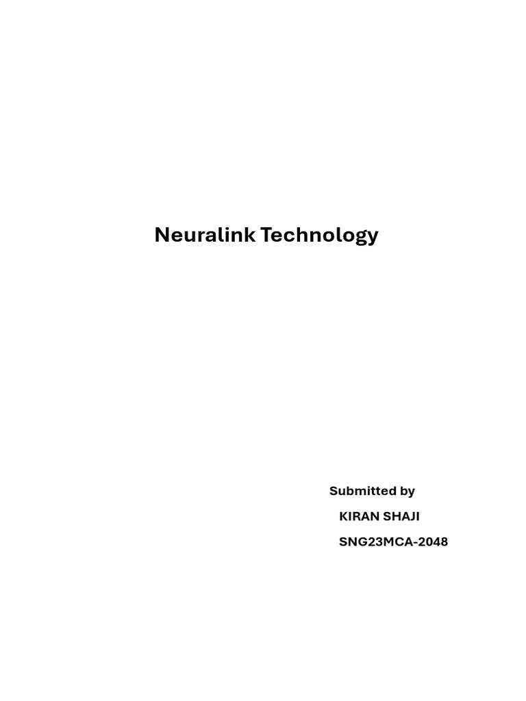 Neuralink | PDF
