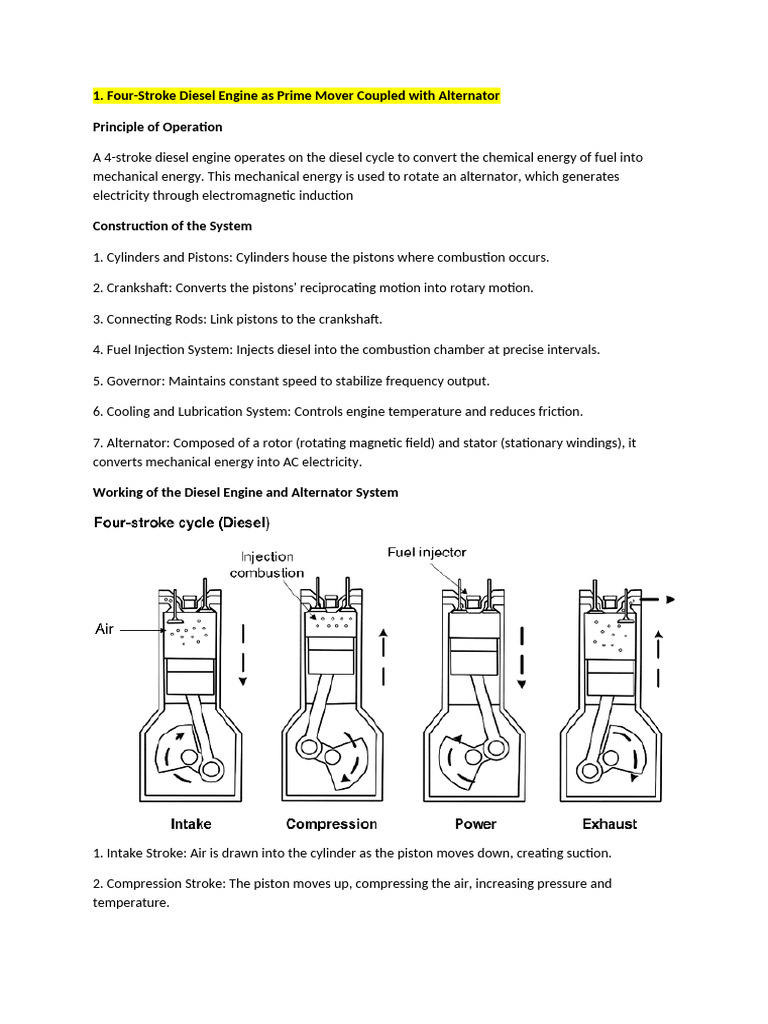 Diesel & Turbo Generators Explained | PDF | Internal Combustion Engine | Diesel Engine