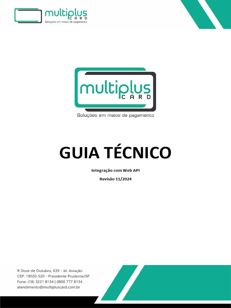 Guia Integração Multiplus Card - WEB SERVICE | PDF | Cartão de crédito ...