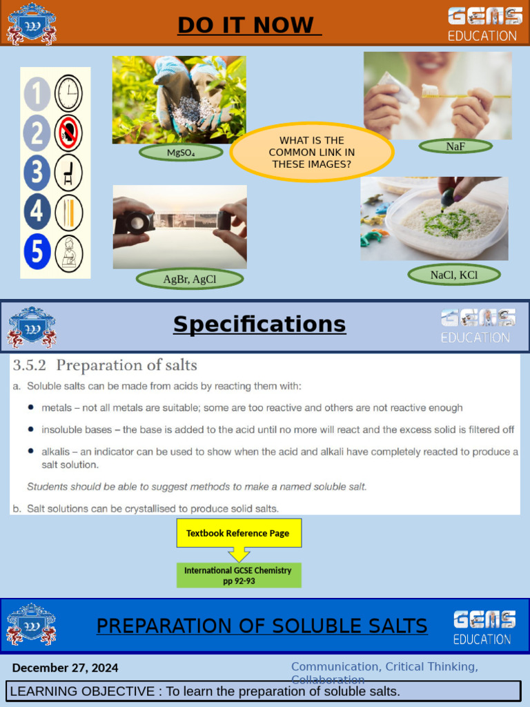 3_making Soluble Salts | PDF | Solubility | Sulfate