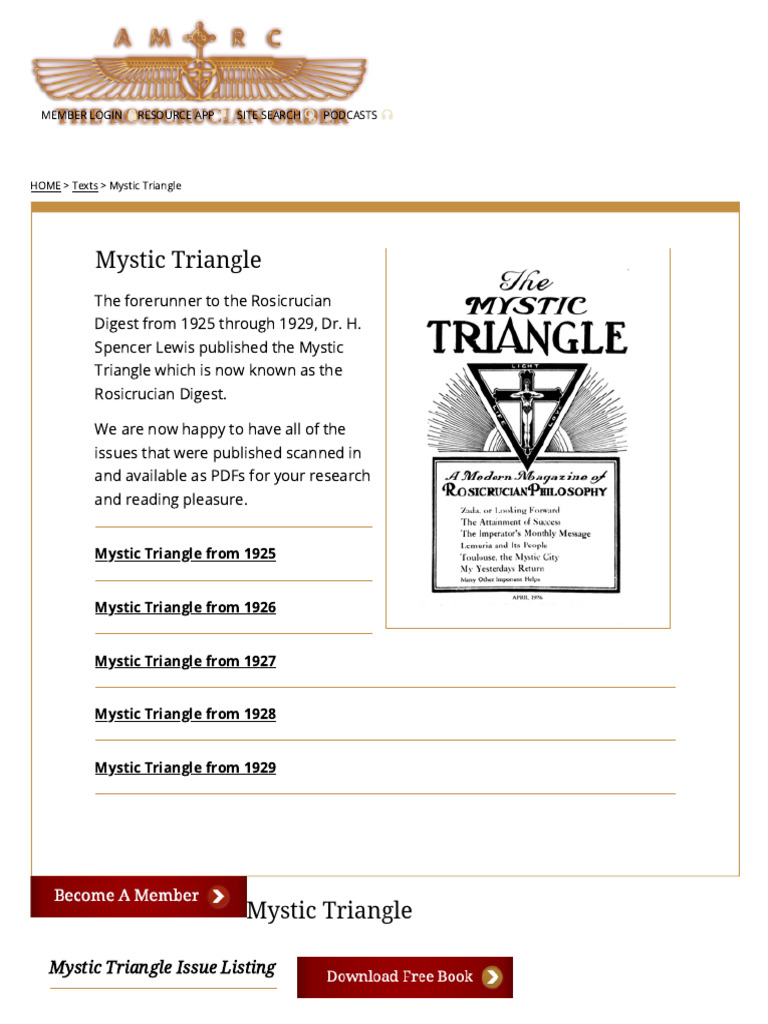 The Mystic Triangle | PDF