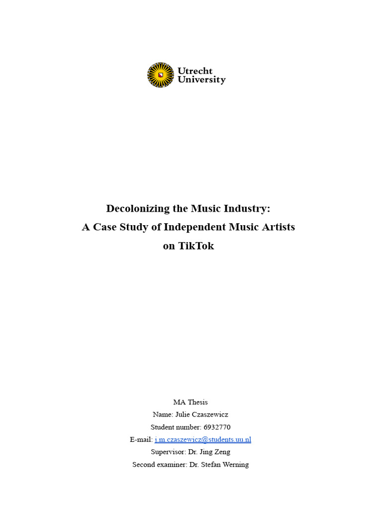 Decolonizing Music: TikTok's Role | PDF | Identity (Social Science ...